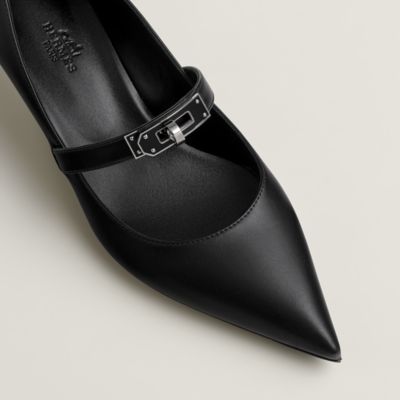 美品☆HERMES エルメス エヴァ バレリーナ スウェードレザー リボン